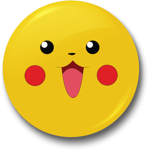 Pikachu Badge - Smiley - Free Transparent PNG Download - PNGkey