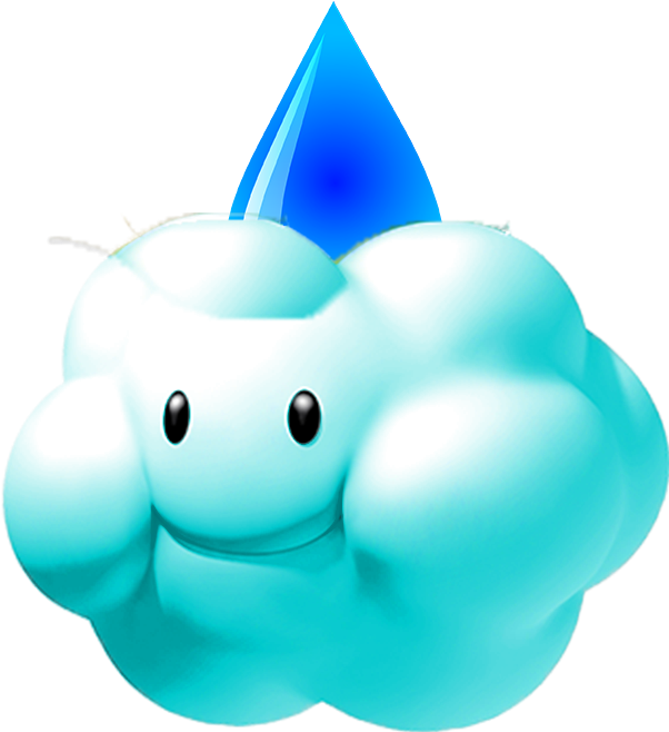 Download Rain Cloud - Mario Kart Snow Cloud PNG Image with No ...