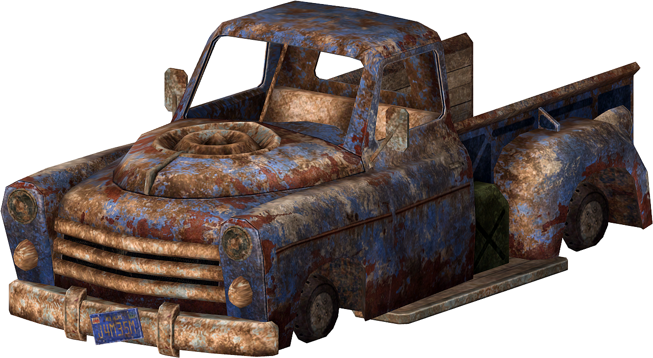 Download Pick Up Front - Fallout Car Png PNG Image with No Background ...