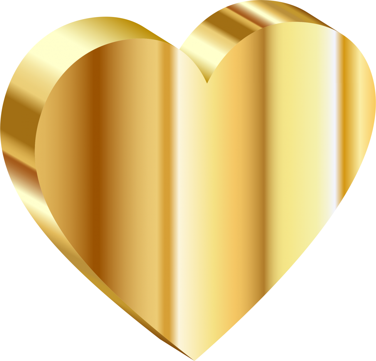 Free Png Gold Heart Png Images Transparent - Heart Of Gold Emoji - Free ...