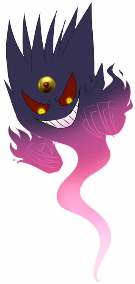 Download Gengar Transparent PNG Image with No Background - PNGkey.com