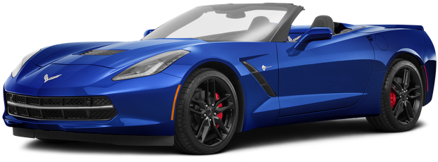 Download Corvette Stingray 2018 Convertible Blue PNG Image with No ...