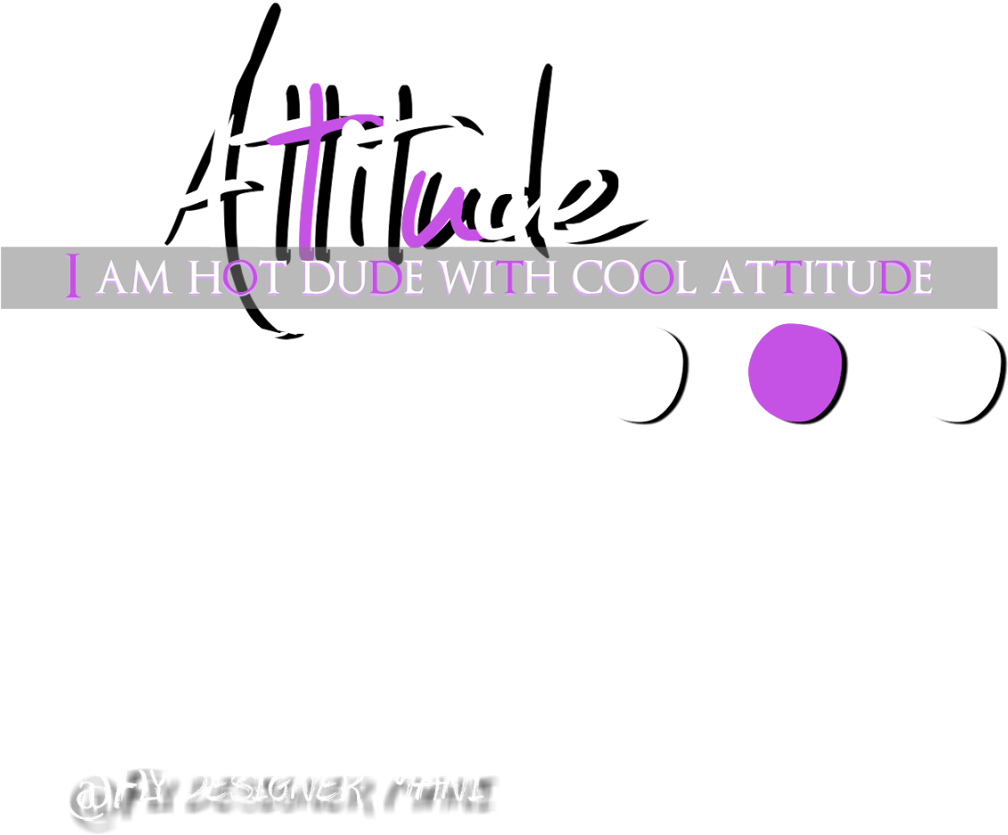 Download Attitude Png - Calligraphy PNG Image with No Background ...