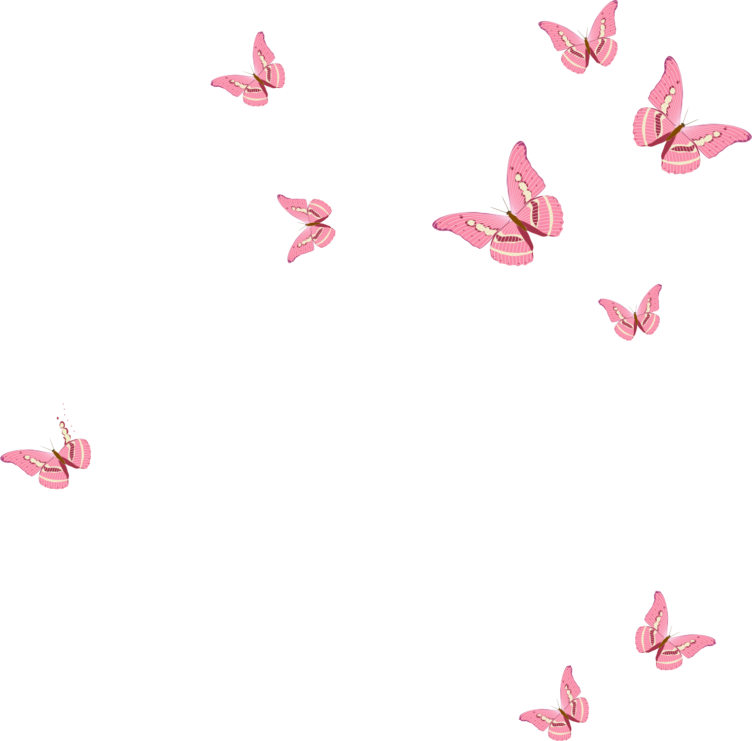 Download Pink Butterfly, Clip Art, Stickers, Animals, Pink Garden ...