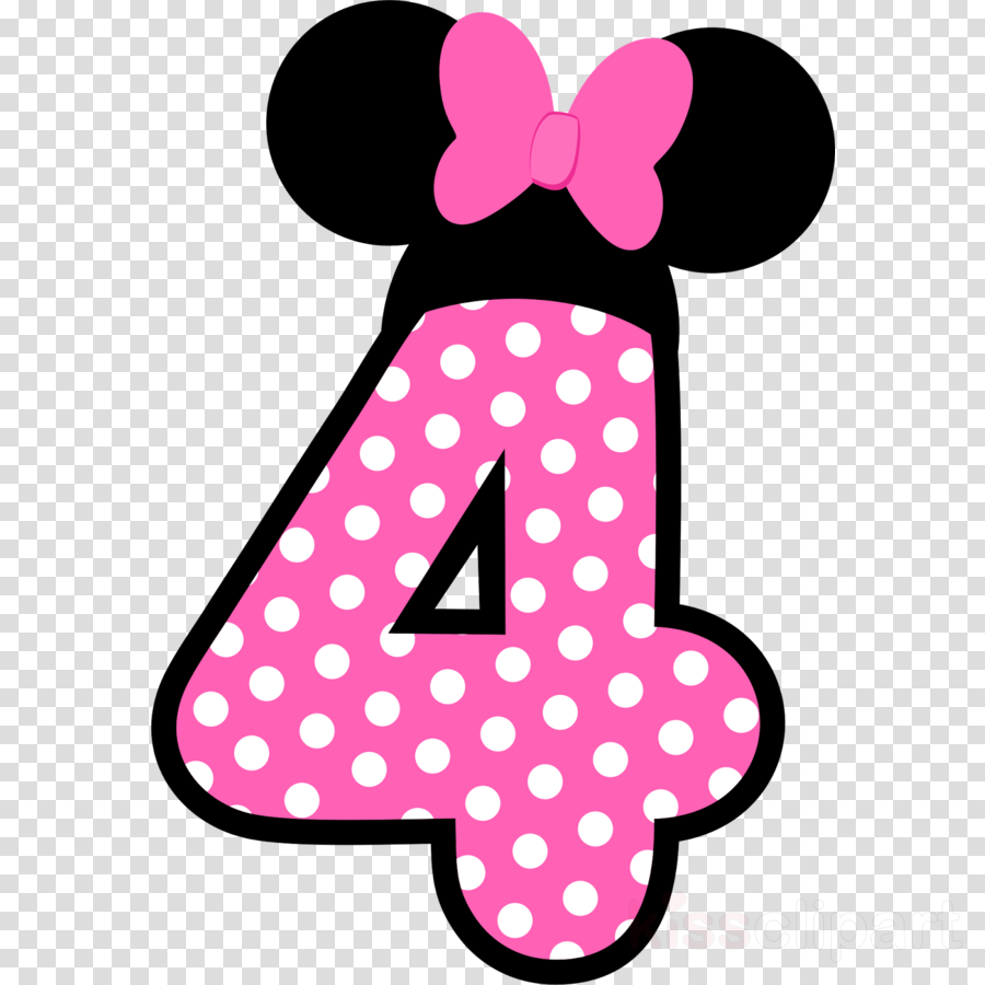 Numbers ‿ ⁀ - - Numero 4 Mickey Mouse Transparent Png - 900x1239 - Free B9F