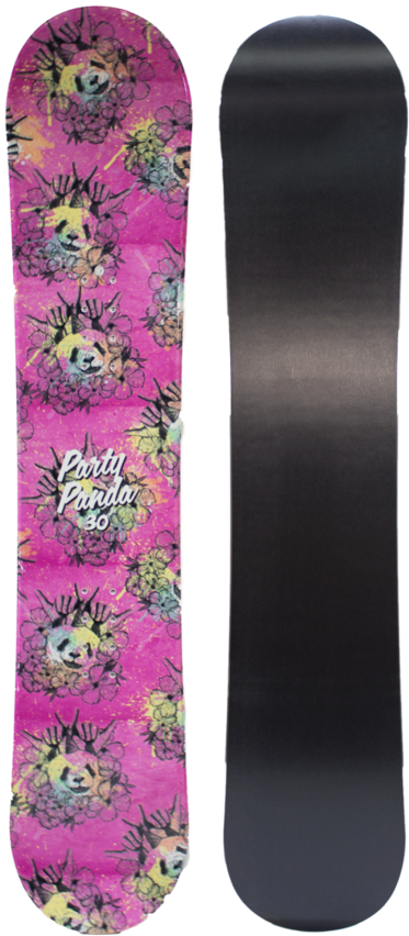 Download Kid's Party Panda - Snowboard PNG Image with No Background ...