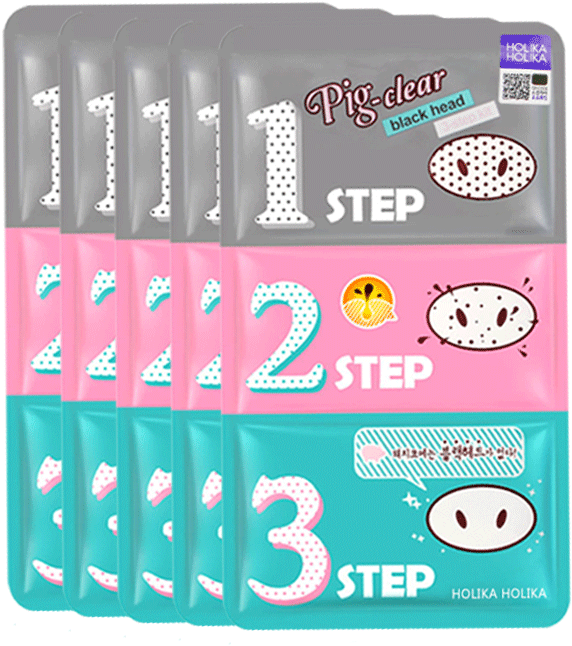 Holika Pig Nose Trilogy Korean Nose Sticker Set Blackhead - Holika ...