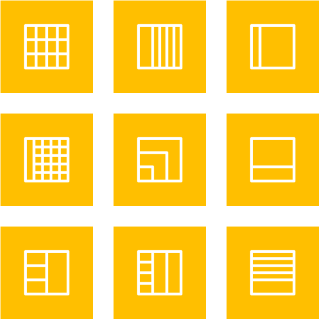 Download Layouts Outline Icon In Style Flat Square White On - Icon PNG ...