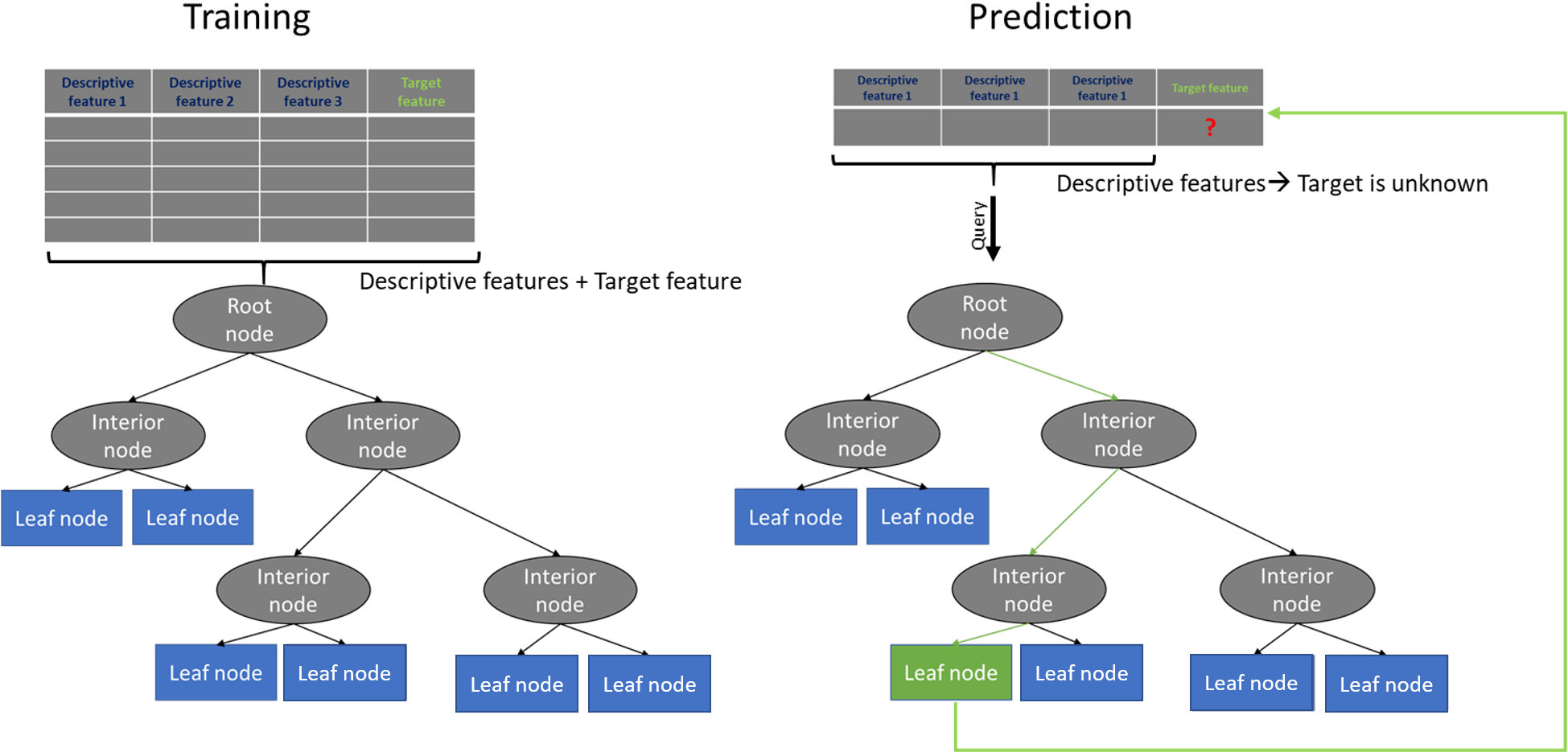 Download Decision Tree Training And Predicting Procedure - Diagram PNG ...