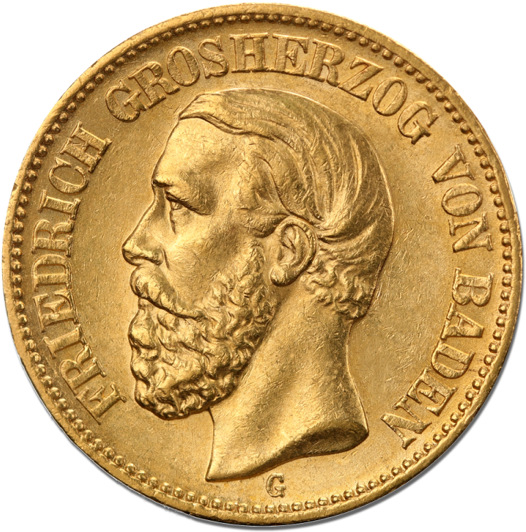 Download 20 Mark Grand Duke Friedrich I - Coin PNG Image with No ...