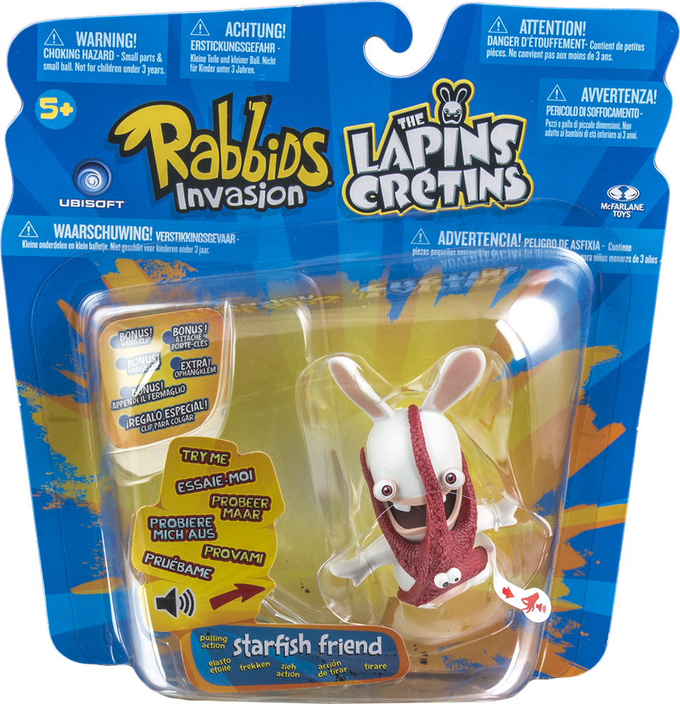 Download Rabbids Invasion Sounds And Action Starfish Friend - Mcfarlane ...