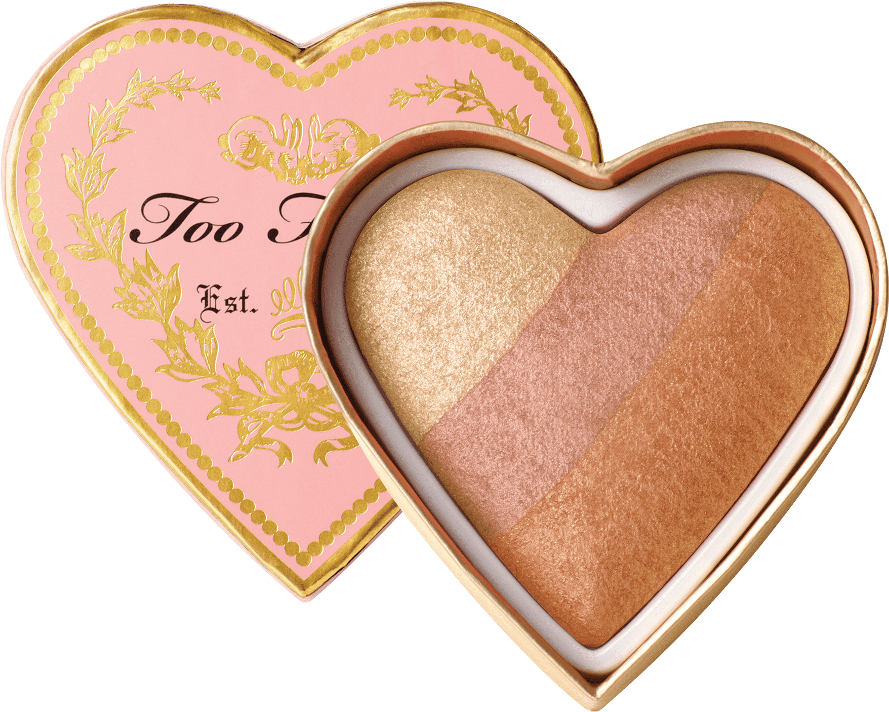 Download Sweethearts - Too Faced Heart Blush Peach PNG Image with No ...