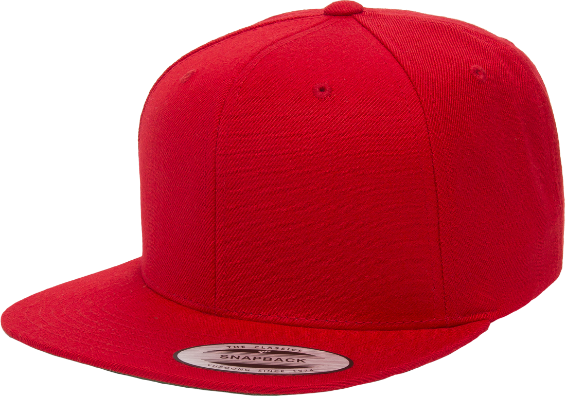 Download Transparent Snapback Red - Red Yupoong Snapback PNG Image with ...