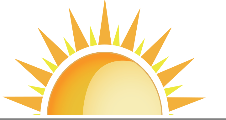 Download Transparent Sun Half - Half Sun Logo Png PNG Image with No ...