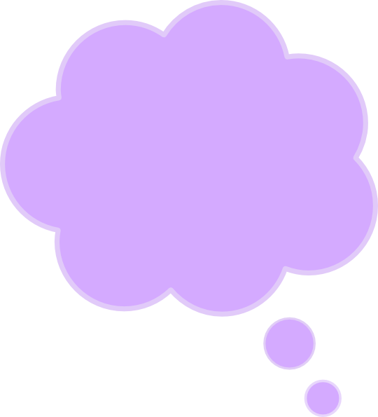 Purple Thought Bubble Clip Art - Purple Speech Bubble Transparent ...