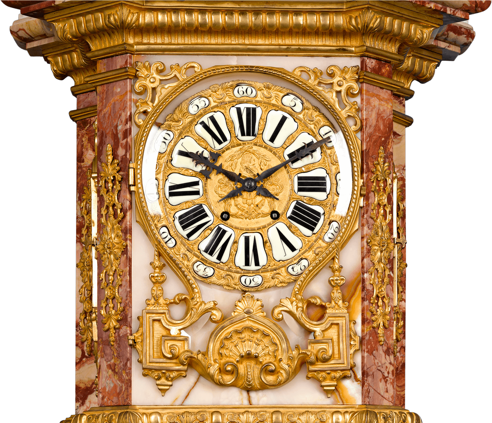 Download Napoleon Iii Onyx And Marble Longcase Clock - Marble PNG Image ...