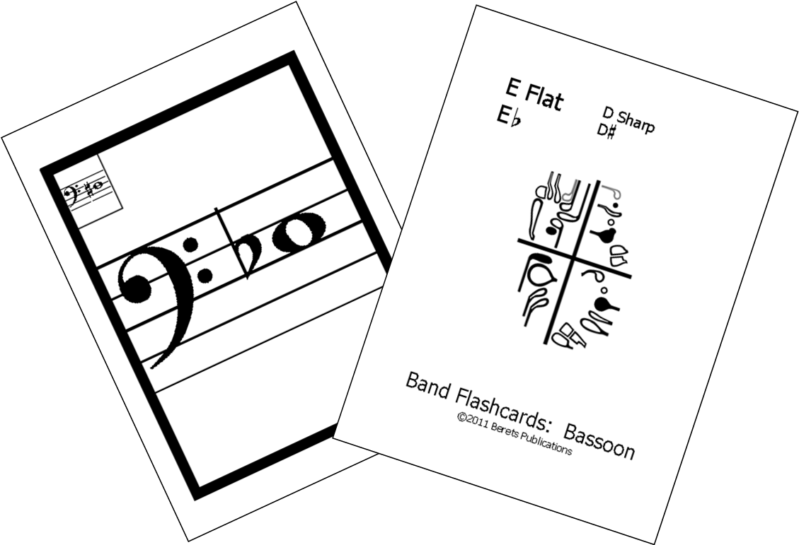 Download Berets Publications Band Flashcards For Bassoon - Note Name ...
