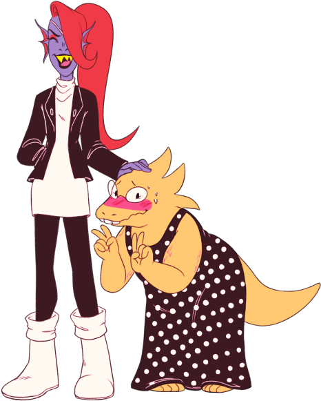 Download Undyne And Alphys By Likeaspinaltap - Undyne Undertale Alphys ...