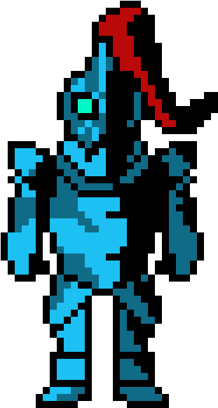 Download Undyne - Undyne Pixel Art Maker PNG Image with No Background ...