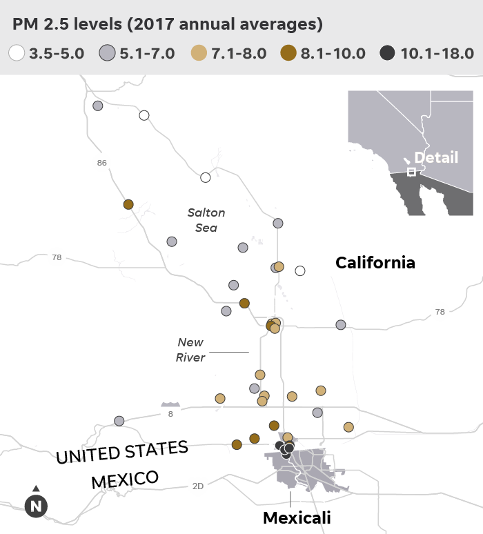 Download Air Monitors Show Levels Of Pm2 - Map PNG Image with No ...