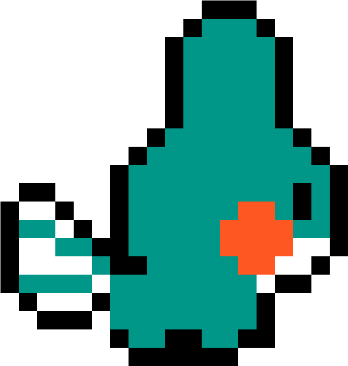 Download Mudkip - Angry Face Pixel Art PNG Image with No Background ...