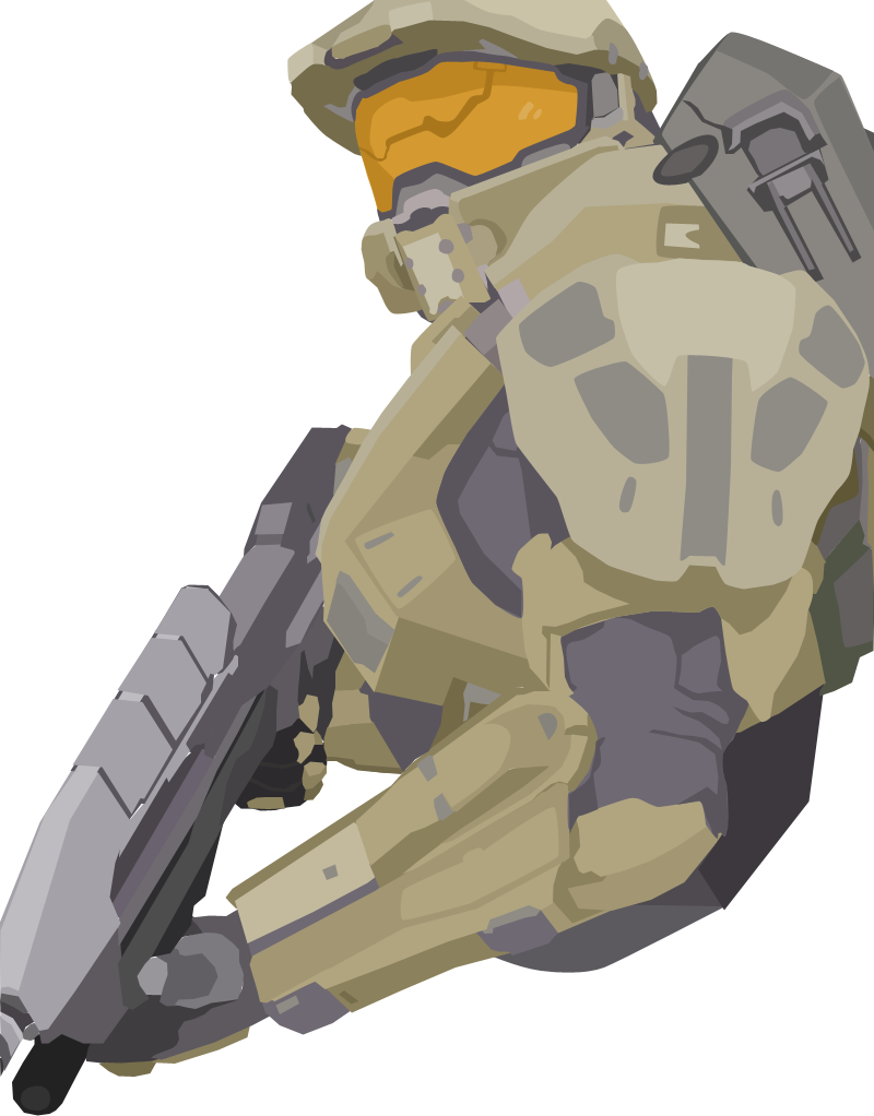 4 Master Chief Vector - Halo Master Chief Vector - Free Transparent PNG ...