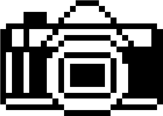 Download Black And White Camera - Pixel Art Camera PNG Image with No ...