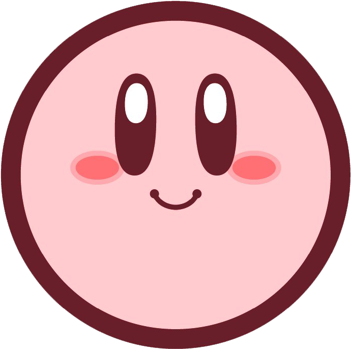 Kirby Face Png Jpg Freeuse - Kirby Without Eye Glints - Free ...