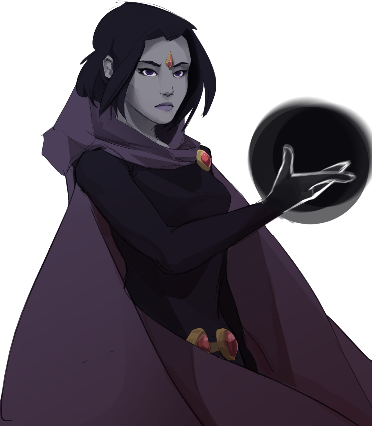 Raven Teen Titans - Raven Teen Titans Transparent Art - Free ...