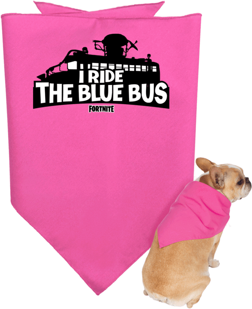 Download Fortnite Bus Doggie Bandana - Customcat Hustle Until - Doggie ...