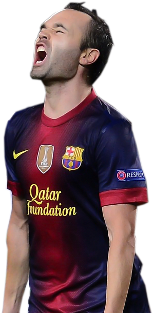 Download Render Do Iniesta - Fc Barcelona PNG Image with No Background ...