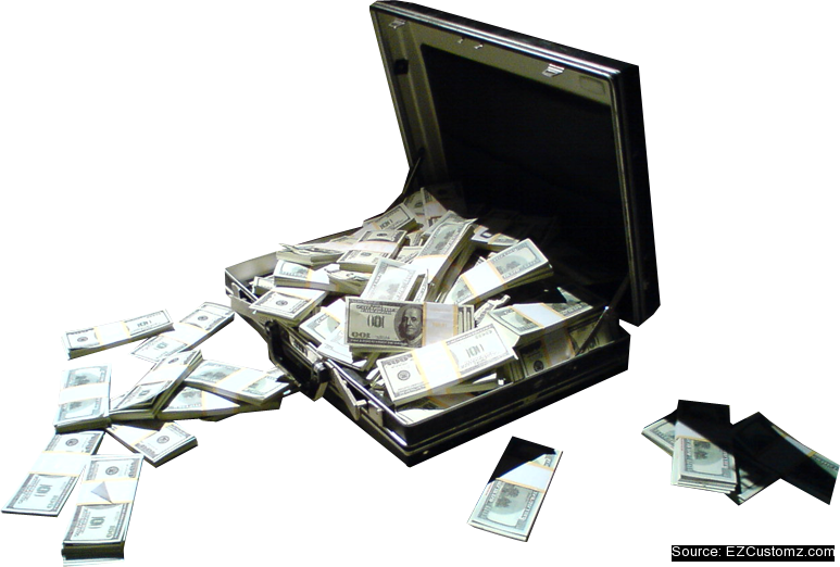 Download Money And Suitcase - Suitcase With Money Png PNG Image with No ...