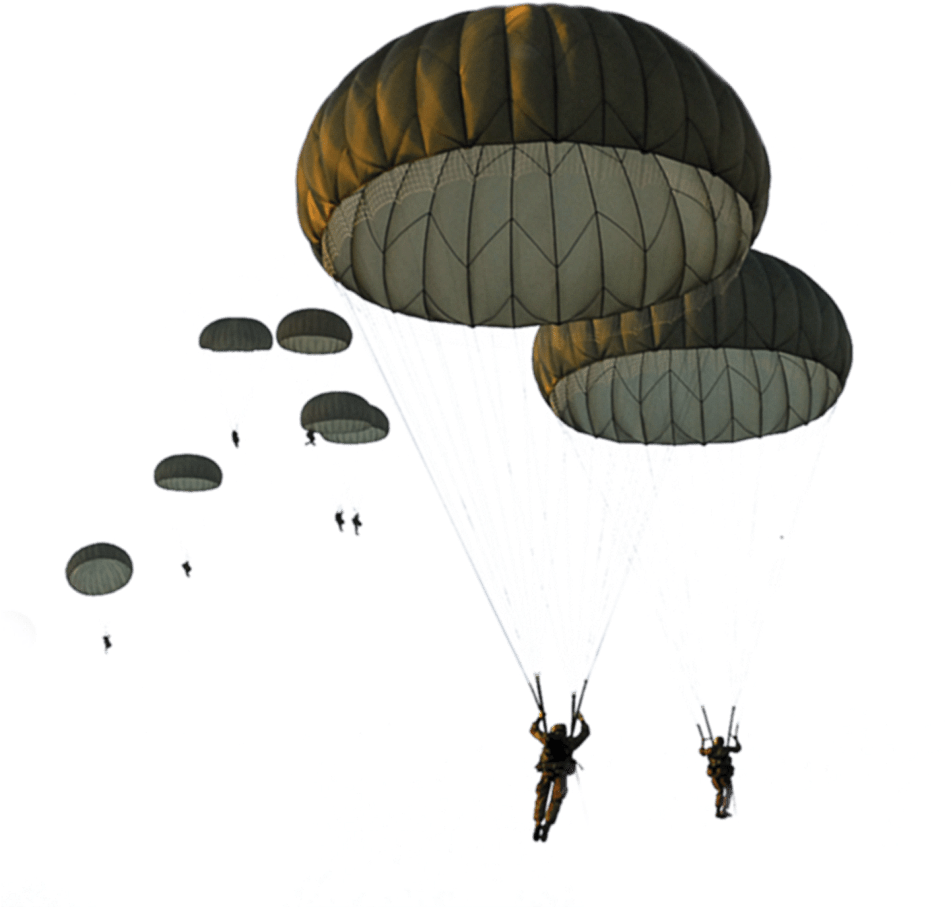 Milit R Fallschirmspringer Truppenschule - Parachute Army Png - Free ...