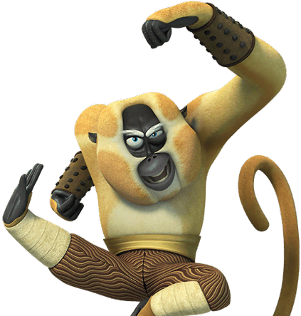 Panda Monkey Png - Kung Fu Panda Monkey Real - Free Transparent PNG ...