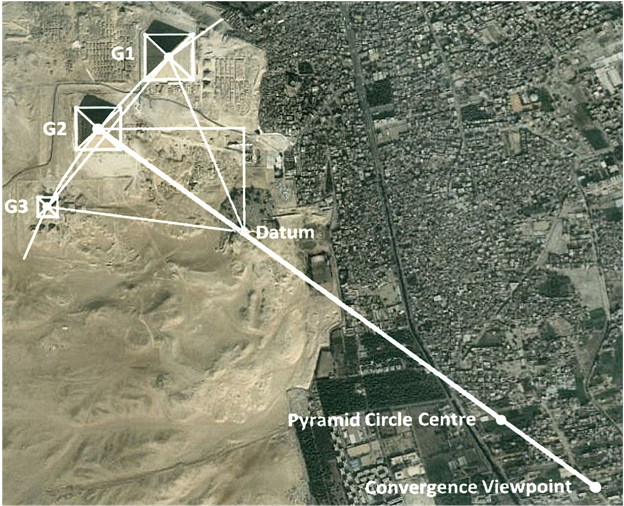 Download Satellite Image Of The Three Main Pyramids Of Giza - Pyramid ...