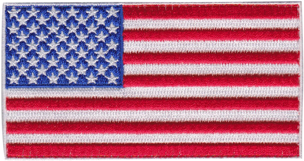 Download Usa Flag Patch - American Flag Embroidery Designs PNG Image ...