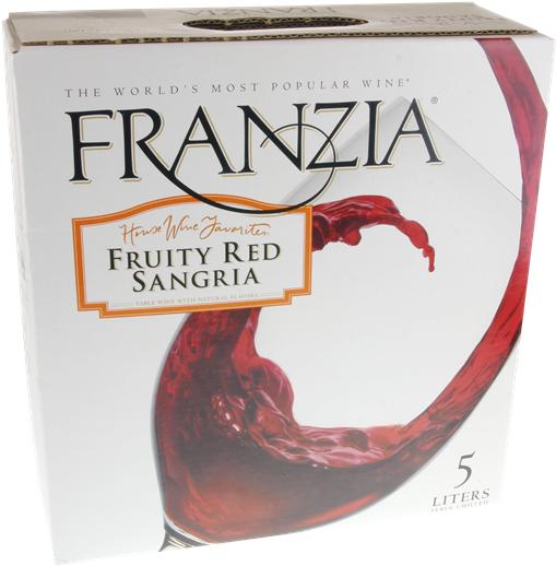 Download Franzia Fruity Sangria - Franzia Red Wine Box PNG Image with ...