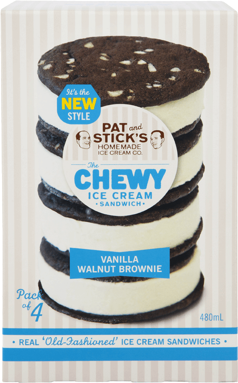 Pat And Stick's - Pat And Sticks Ice Cream Sandwich - Free Transparent ...