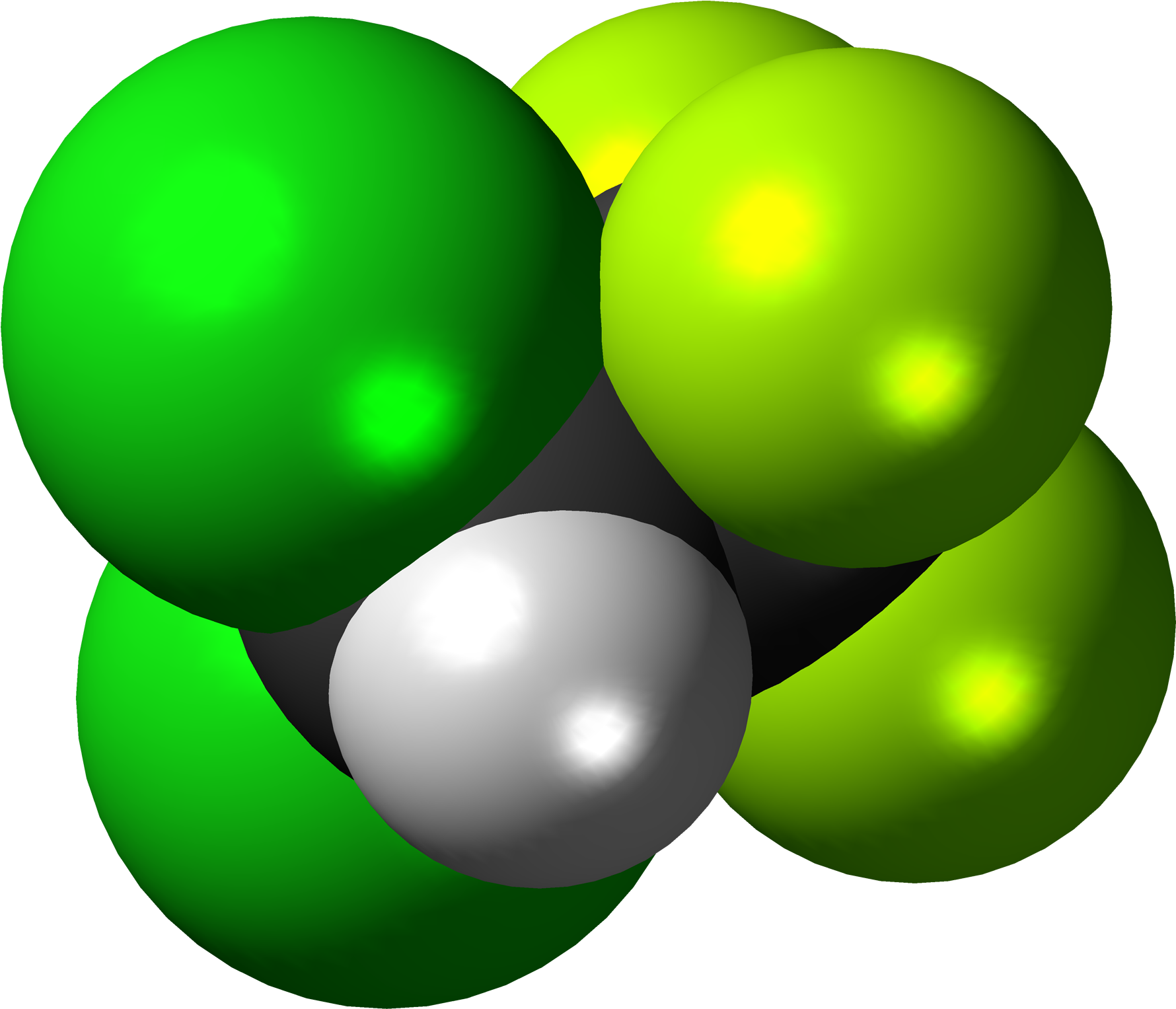 Download Hcfc 123 3d Spacefill - 2,2-dichloro-1,1,1-trifluoroethane PNG Image with No Background ...