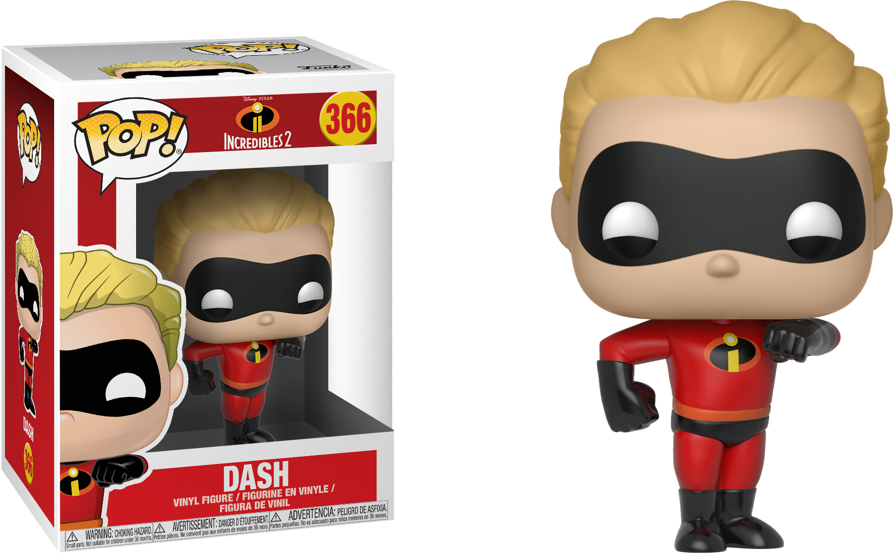 Download Pop Figure Disney Dash - Disney Pixar Funko Pop PNG Image with ...