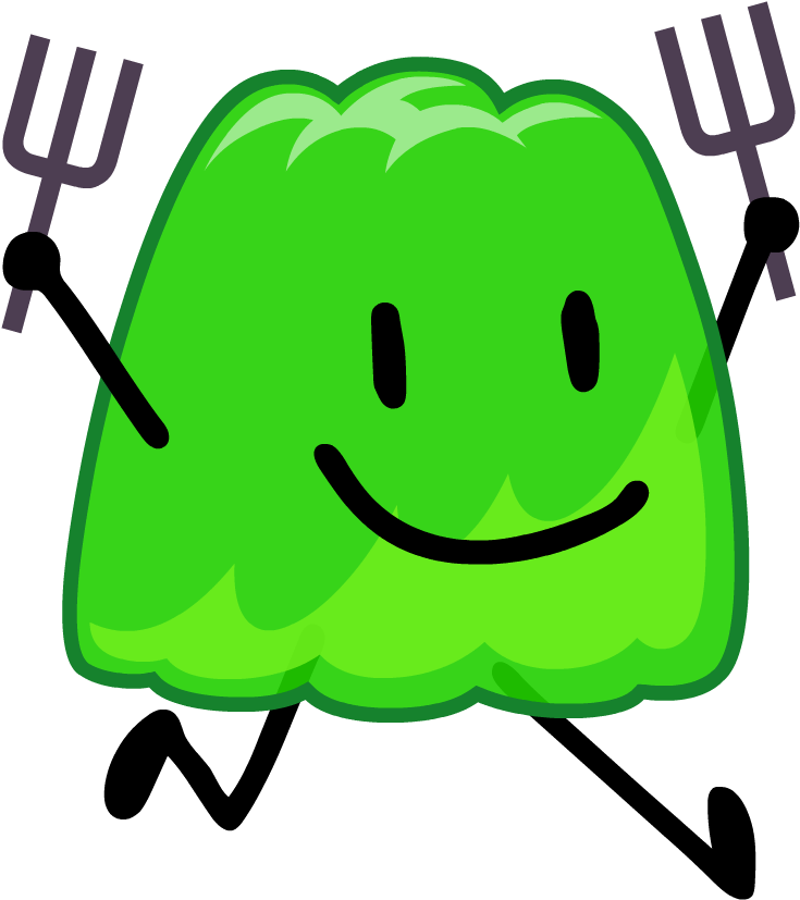 Download Running Forks - Battle For Bfdi Gelatin PNG Image with No ...
