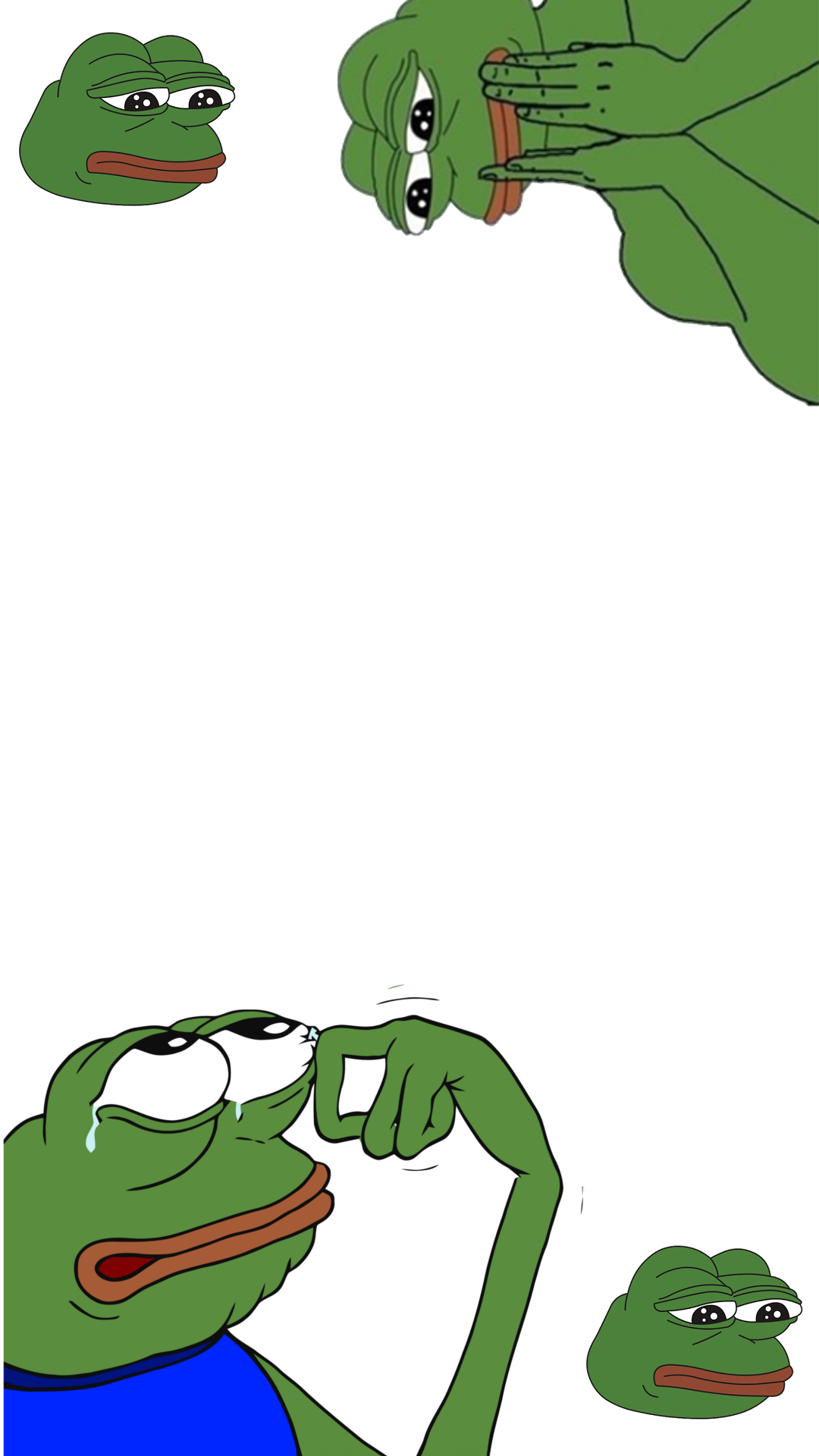 Download Filterrare Pepe - Pepe The Frog Wiping Tears PNG Image with No ...