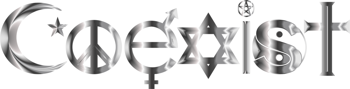 Download Coexist Computer Icons Logo Download Monochrome - Clip Art PNG ...