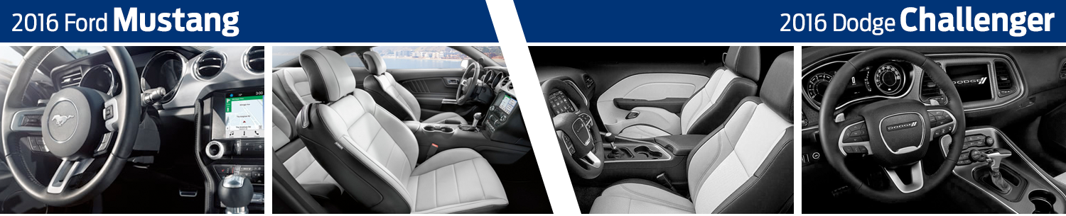 2016 Ford Mustang Vs 2016 Dodge Challenger Model Interior - 2016 Dodge ...