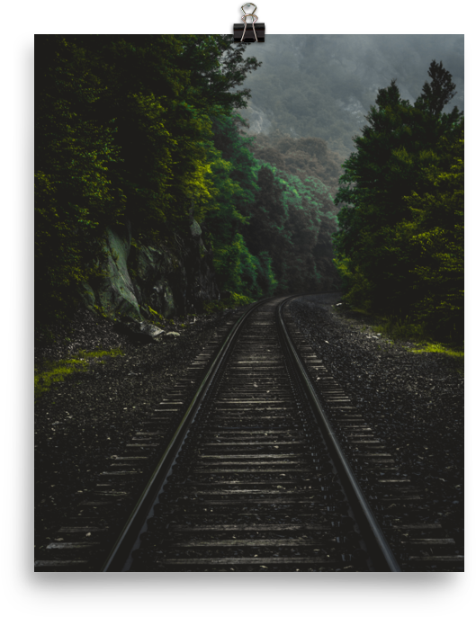 Train Tracks Poster Prints - Track - Free Transparent PNG Download - PNGkey