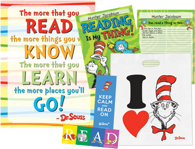 Download Seuss™ Characters Make Reading Fun - Read Posters For Library ...