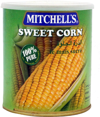 Download Mitchell's Sweet Corn 850g PNG Image with No Background ...