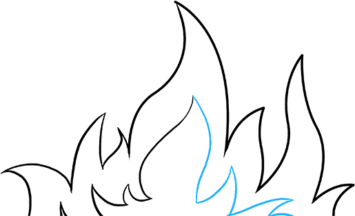 How To Draw Flames And Smoke - Draw Flame - Free Transparent PNG ...