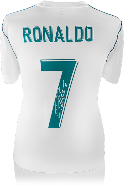 Download Cristiano Ronaldo Back Signed Real Madrid 2017-18 Home ...