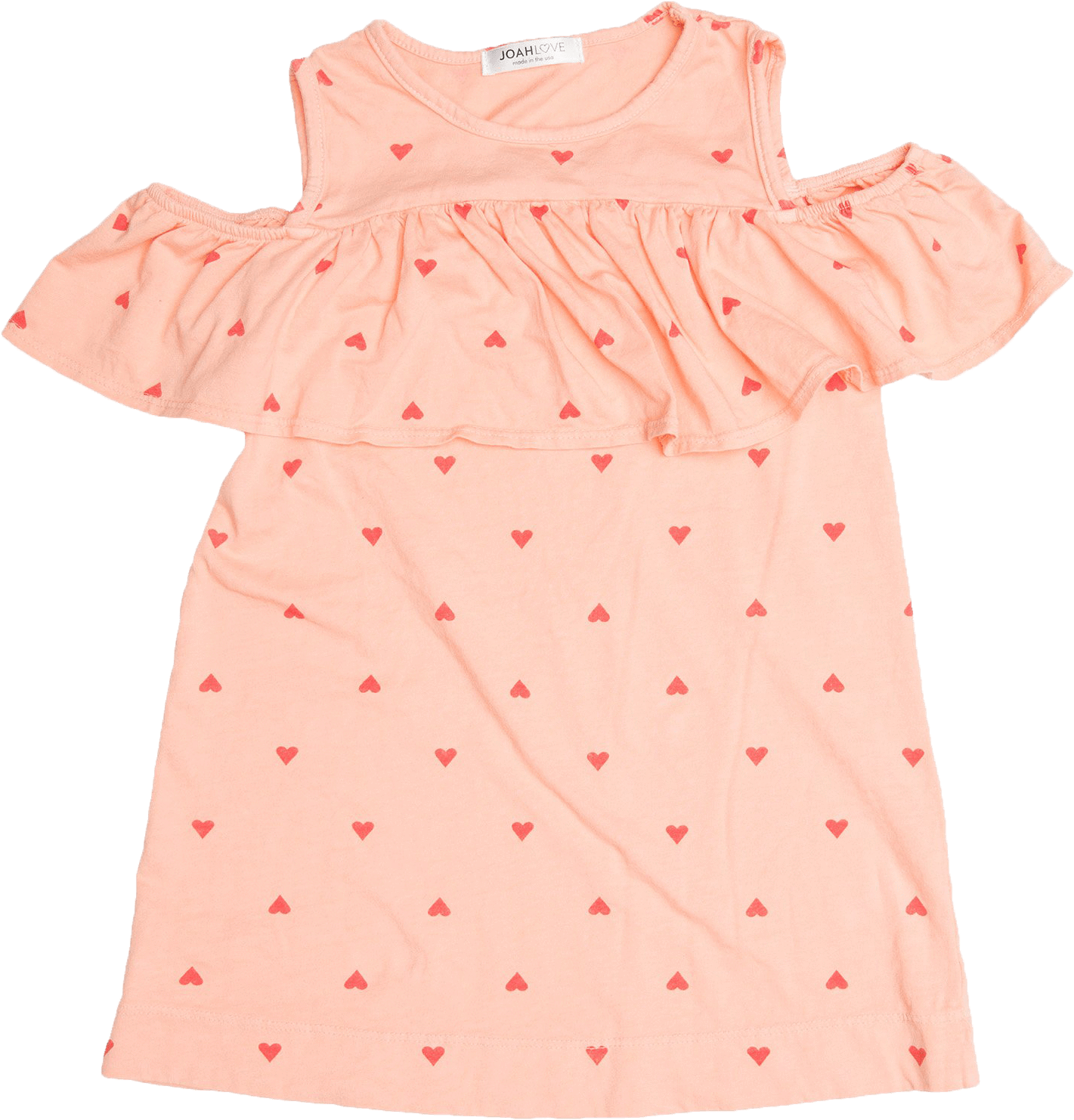 Download Heart Print Ruffled Dress PNG Image with No Background ...